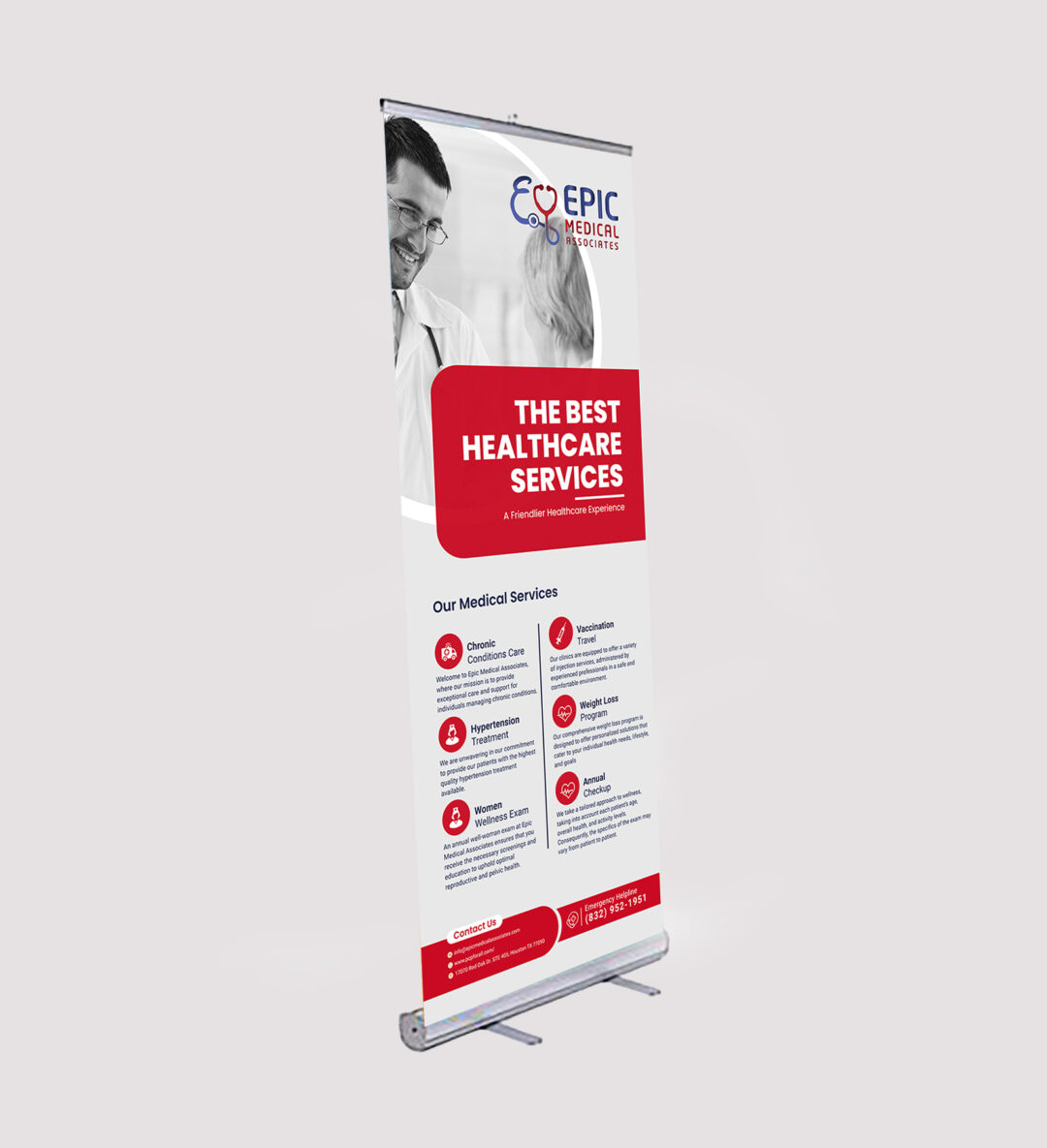 Custom Standing Banners Design In Texas | Logo In Hours LLC.