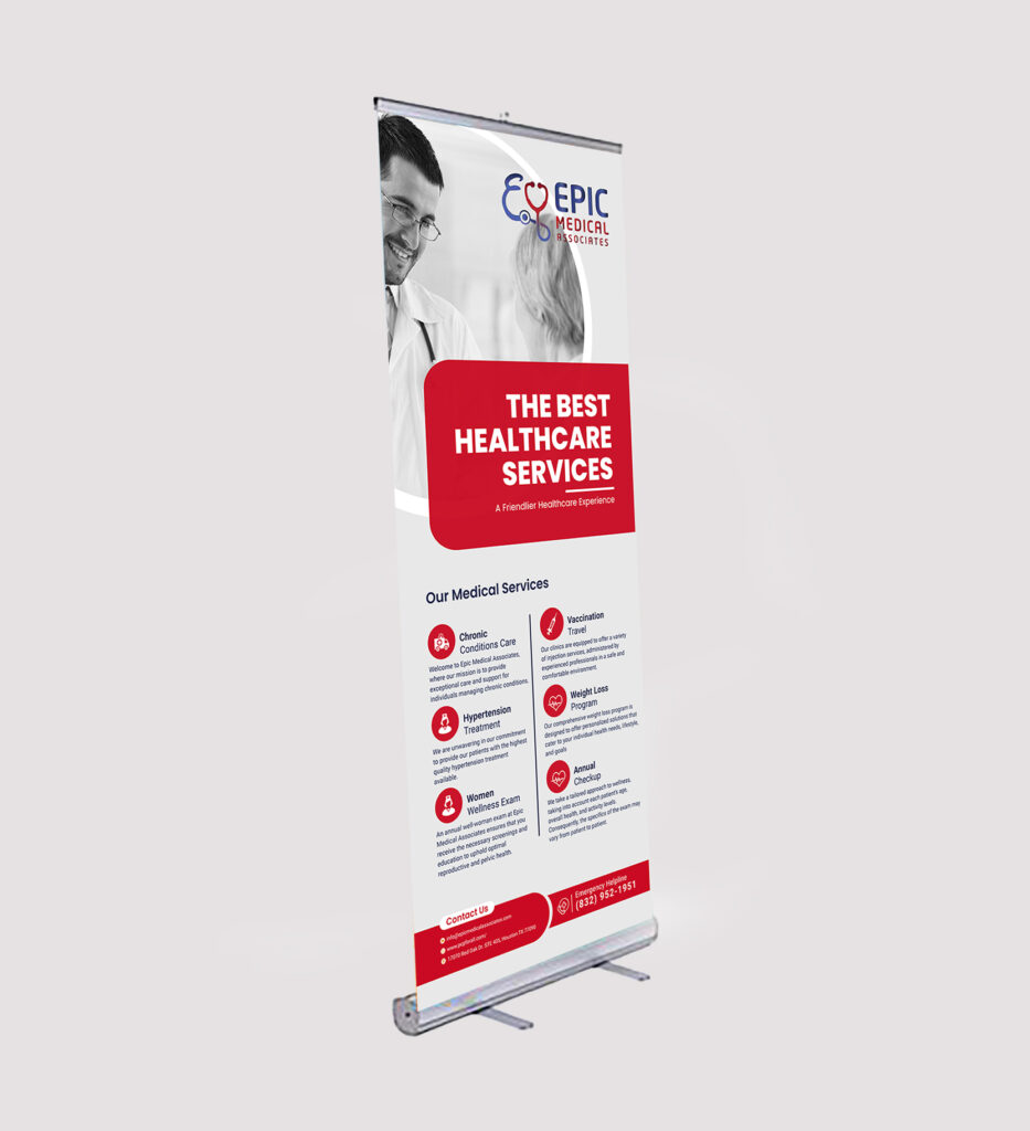 Custom Standing Banners Design In Texas | Logo In Hours LLC.
